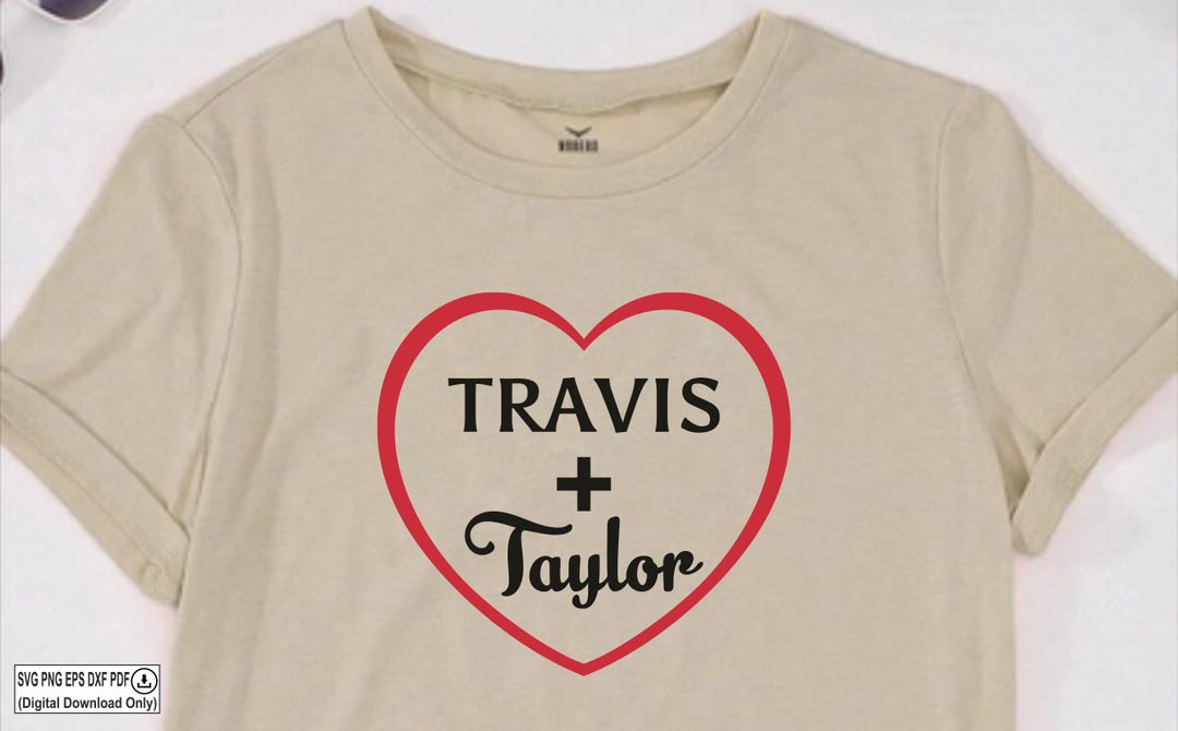 Travis Taylor Svg, Travis Kelce Png, Game Day Vector File, Taylor Swift ...