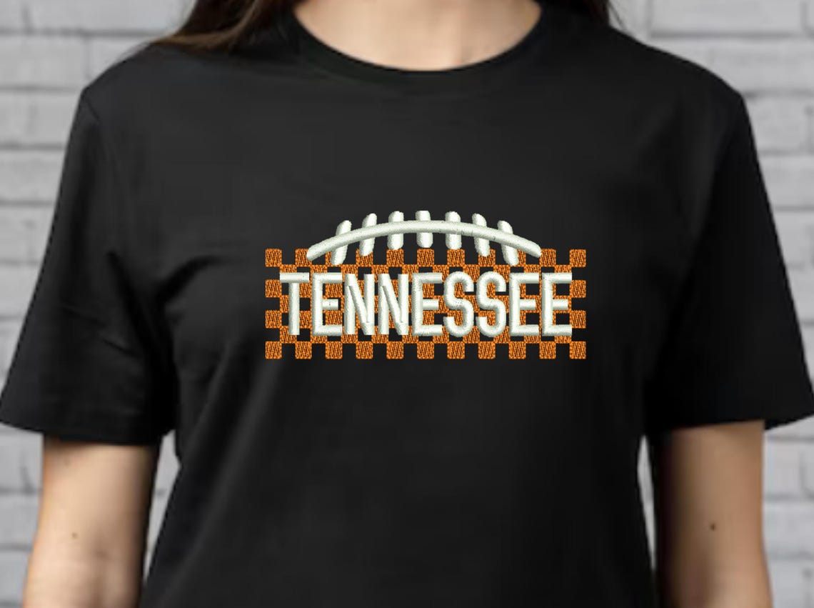 Tennessee Checkered Machine Embroidery Design | Tennessee State ...