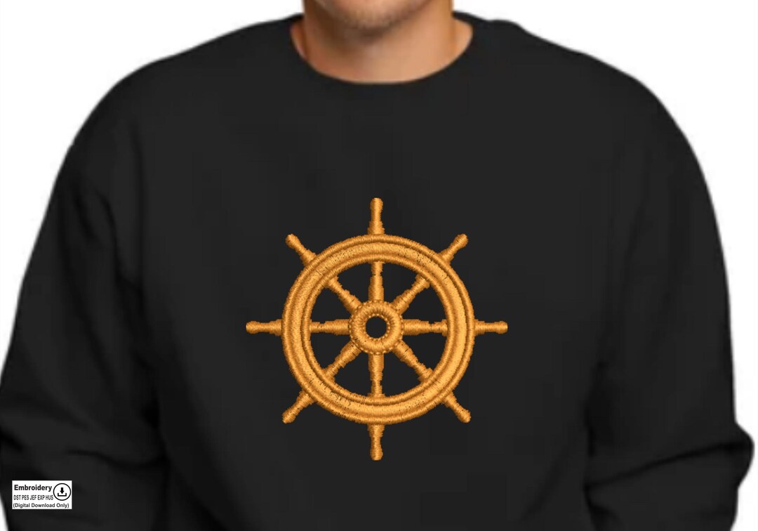 Ship Wheel Machine Embroidery Designs | Nautical Embroidery Patterns ...