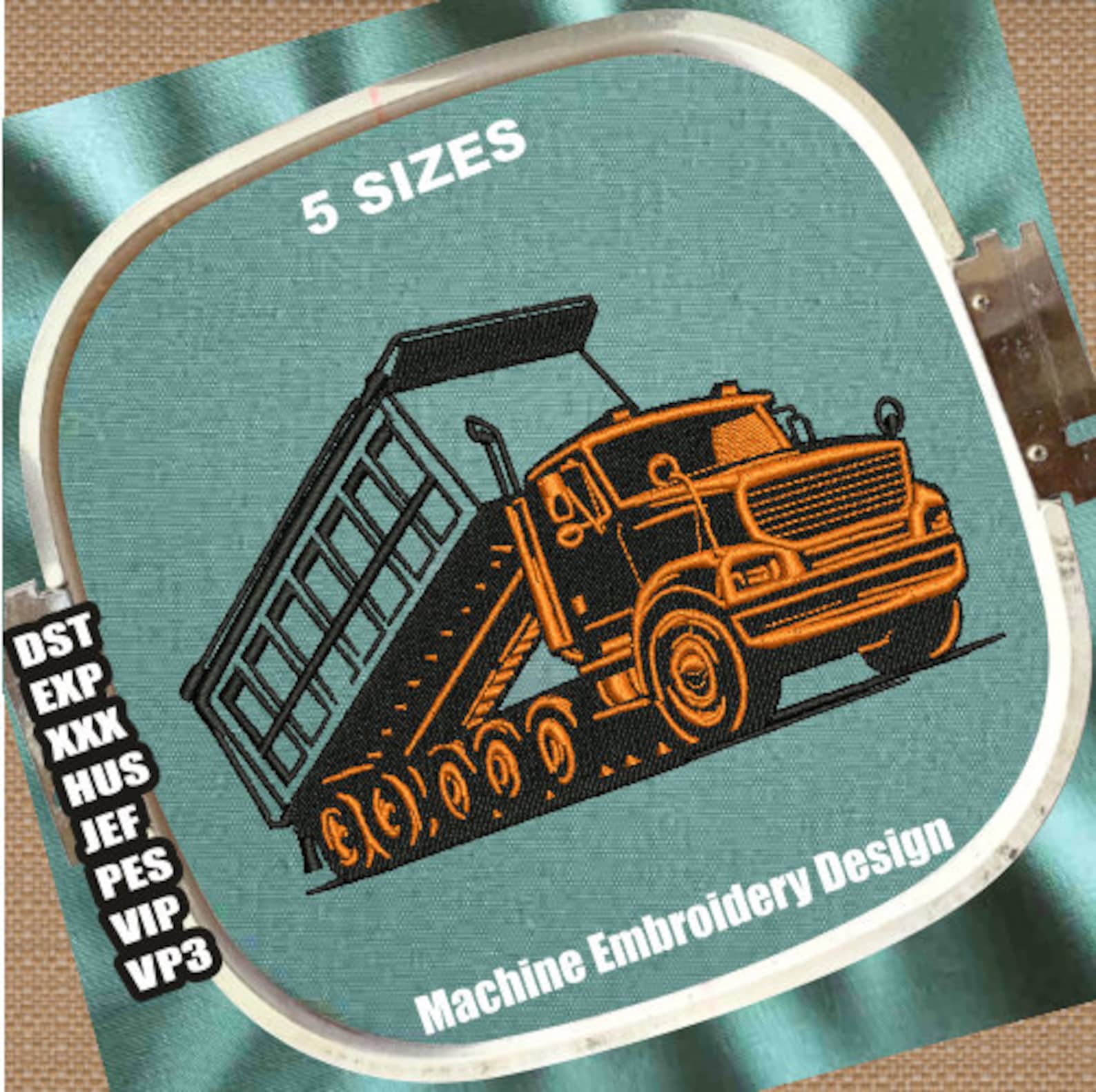 Trucking Logo Embroidery Patterns | 18 Wheeler Truck DST Files | Semi ...