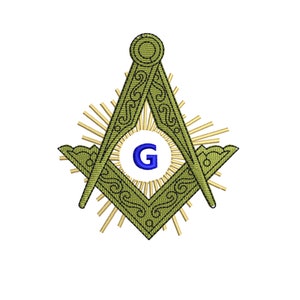 Masonic Embroidery Design Masonic Compass and Square Embroidery Design ...