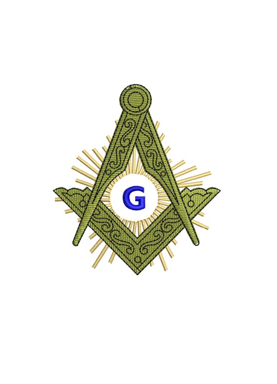 Masonic Embroidery Design Masonic Compass and Square - Etsy