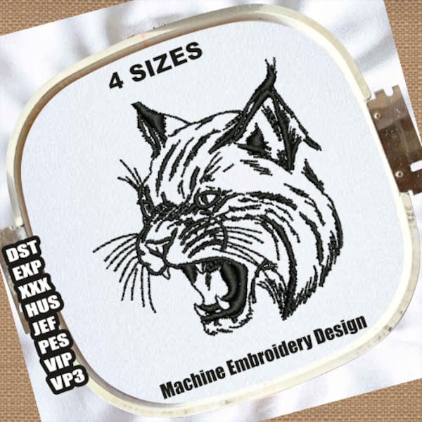 Wildcat Embroidery Design - Etsy