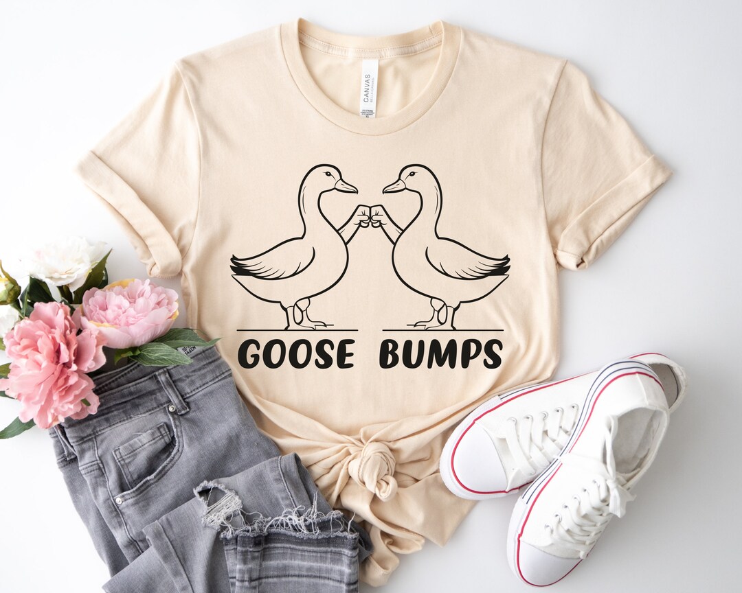 Goose Bumps Svg, Silly Goose Png, Goose Pun Vector File, Goosebump Duck ...