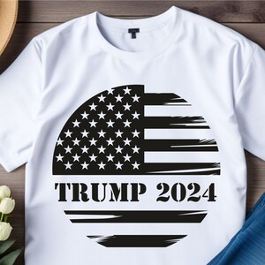 Trump 2024 Drip Flag Circle Svg, Donald Trump Round US Flag Png, Trump ...