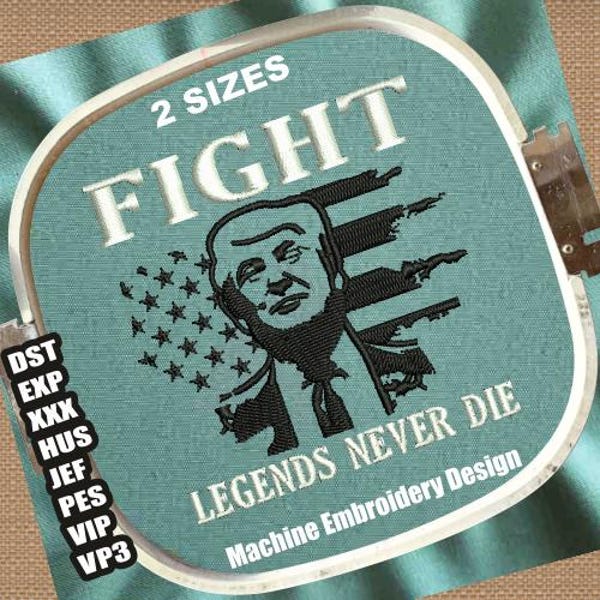 Machine Embroidery Trump Design - Etsy