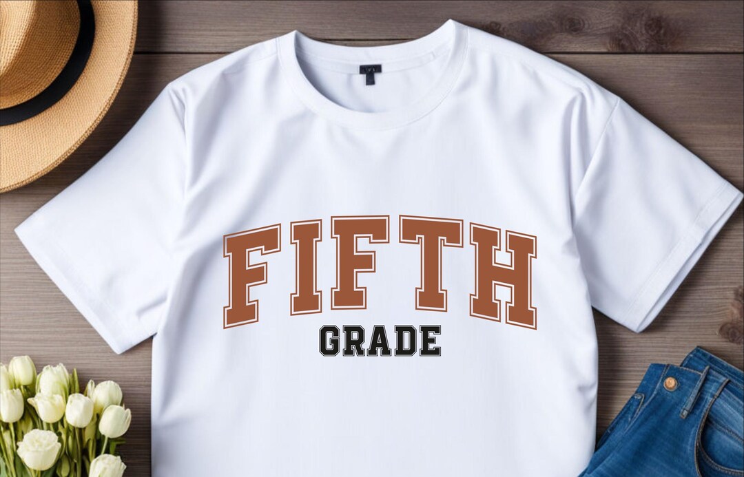 Fifth Grade Svg, 5th Grade Png, Teacher Vector File, First Day Svg ...