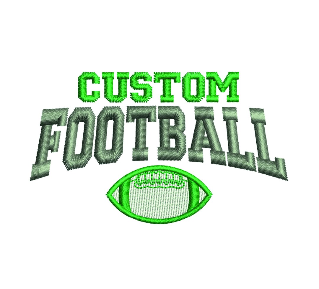 Custom Football Logo Machine Embroidery Designs | Mascot Football ...