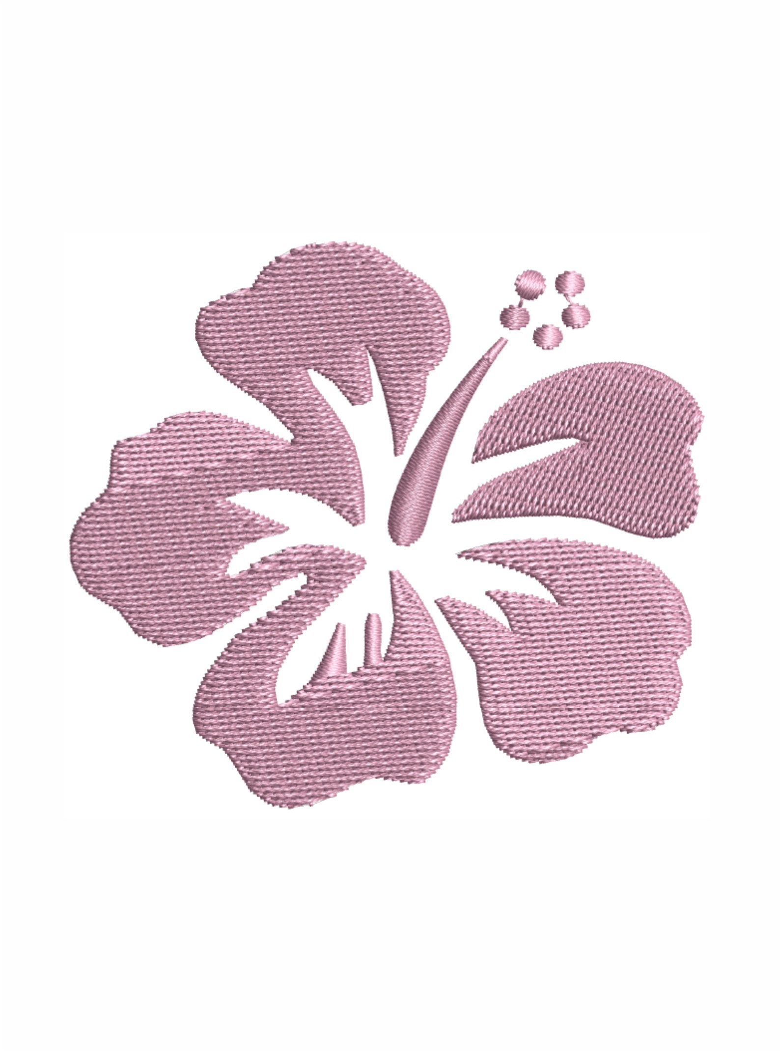 Hawaiian Flower Embroidery Design Hawaiian Floral Embroidery - Etsy