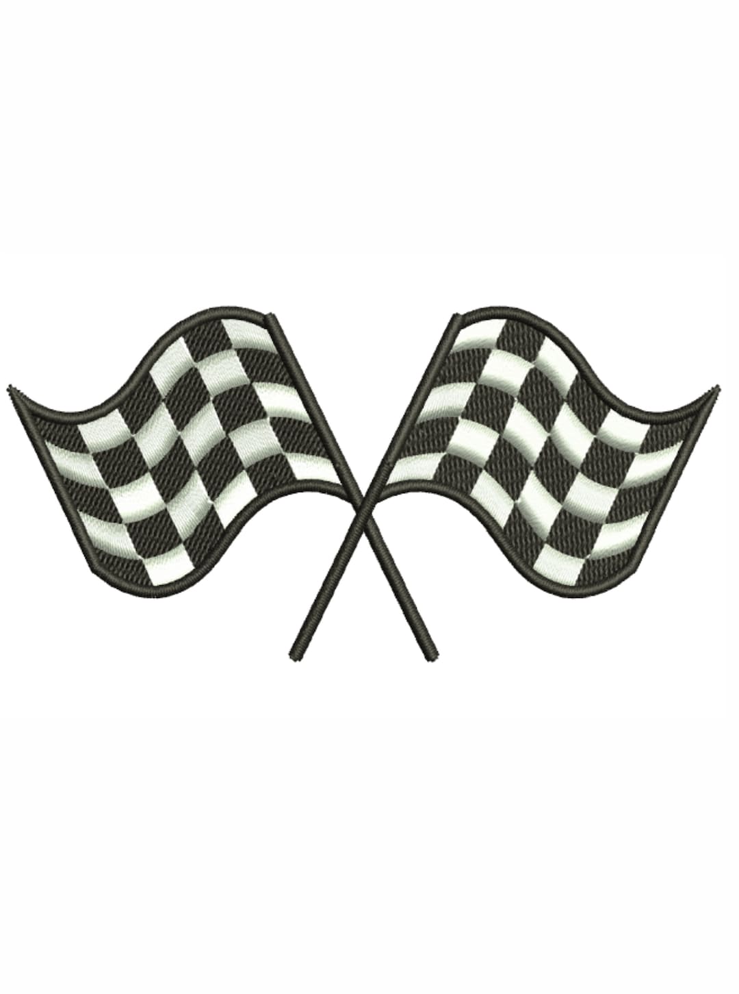 Racing Flag Checkered Embroidery Design | Racing Flag Embroidery Design ...