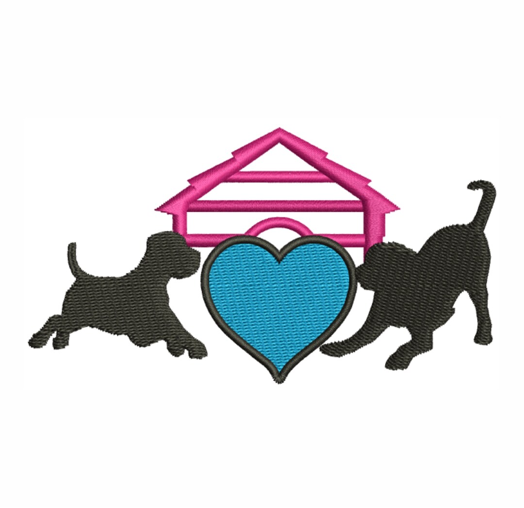Dog Daycare Logo Embroidery Design Dog Machine Embroidery - Etsy
