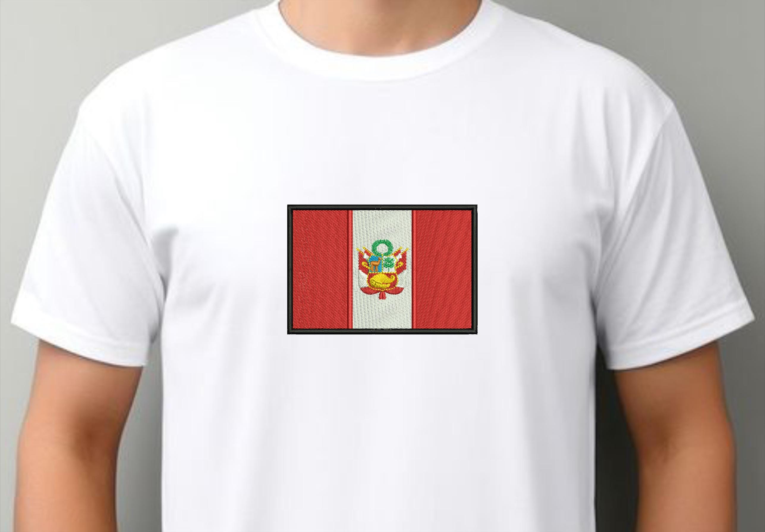 Flag of Peru Machine Embroidery Designs | Peruvian Flag Embroidery ...