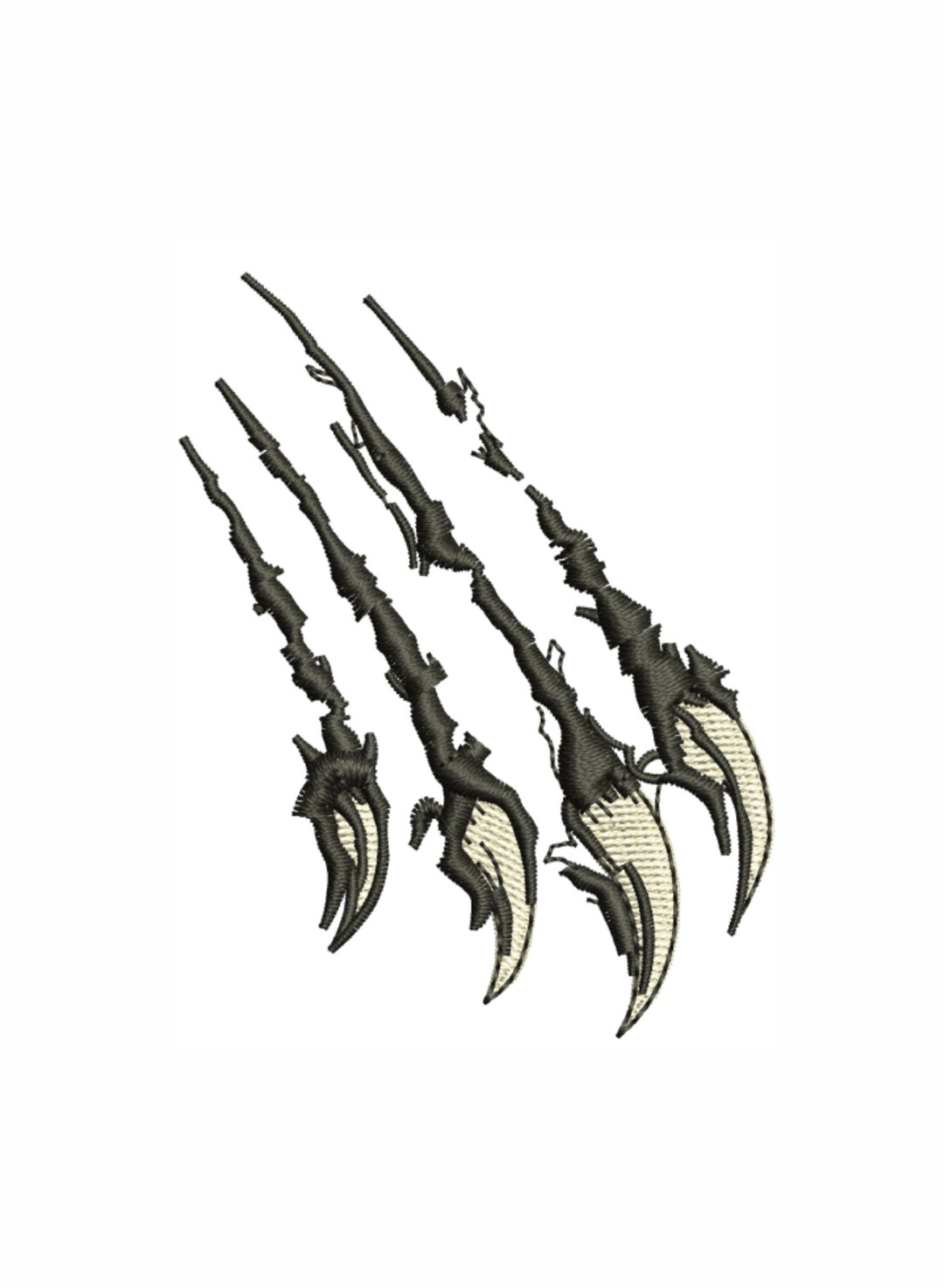 Claw Scratch Logo Embroidery Design | Claw Mark Embroidery Design ...