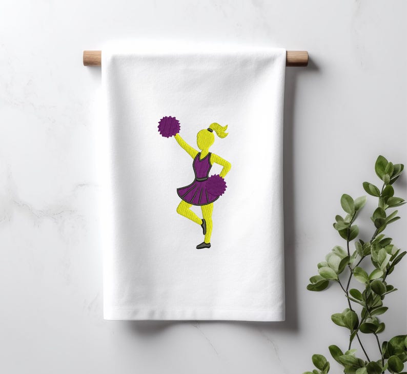 Cheer Girl Machine Embroidery Designs | Cheerleader Girl Embroidery ...