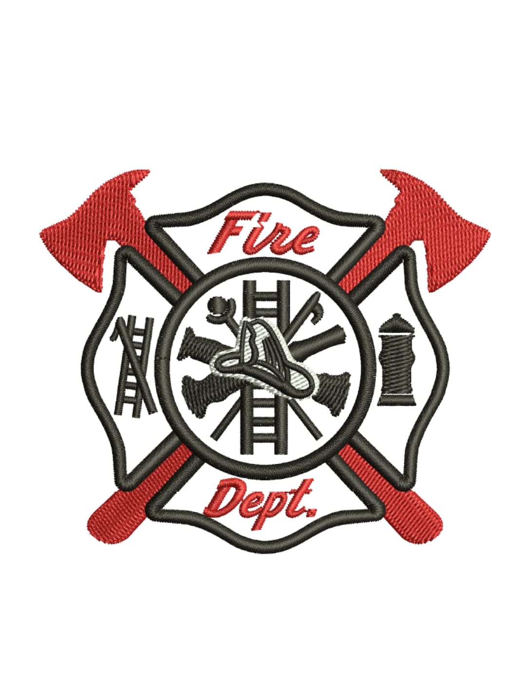 Fire Department Crest Embroidery Design | Fire Dept Embroidery Design ...