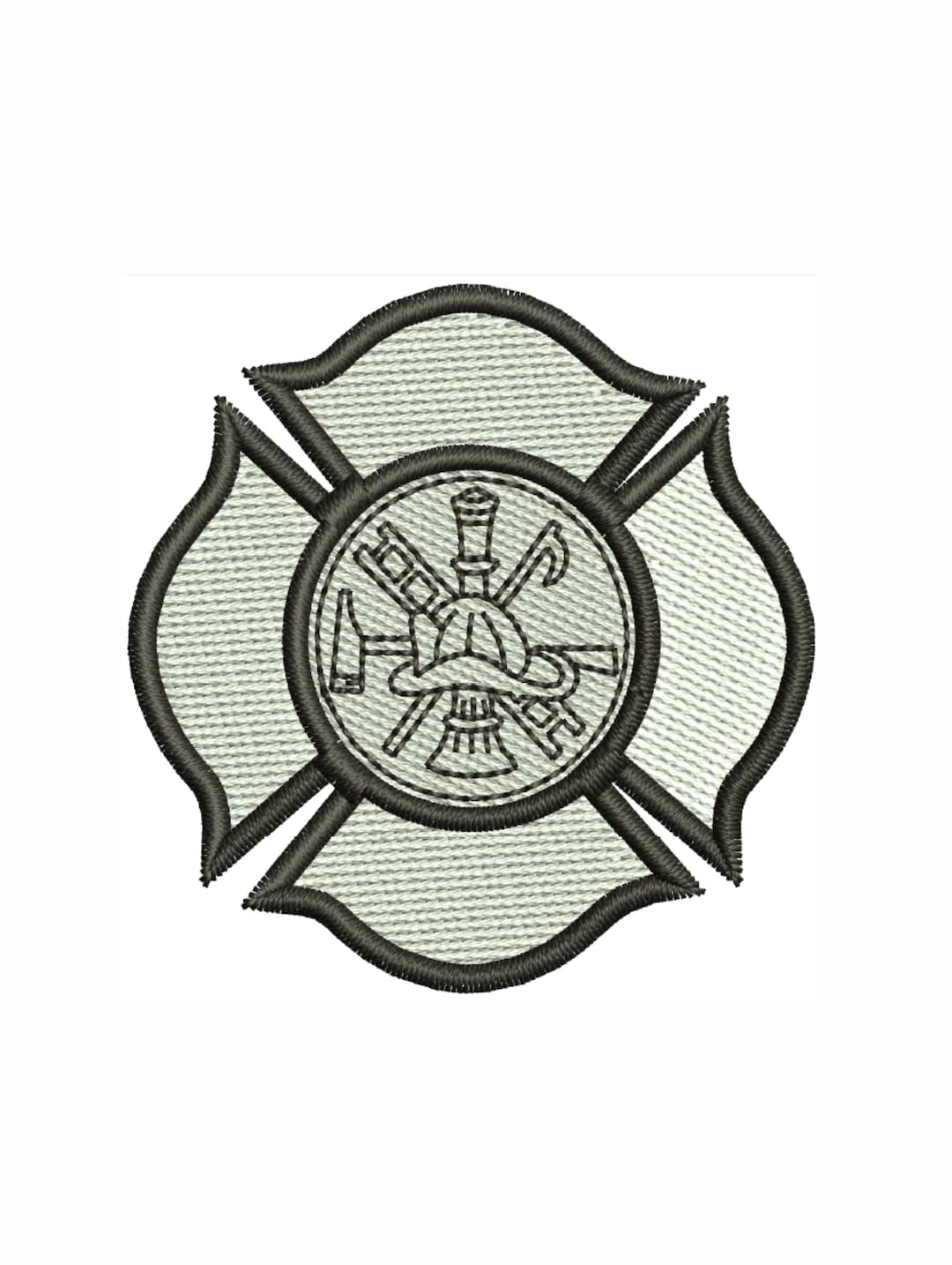 Fire Fighter Logo Embroidery Design | Fire Fighter Dept Embroidery ...