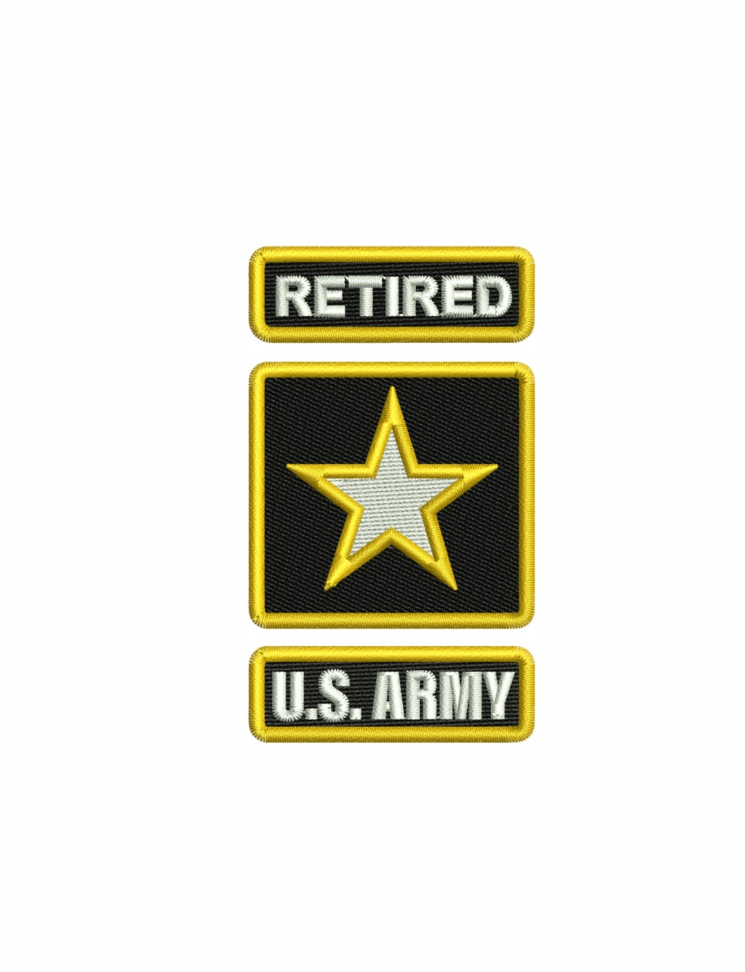 Retired US Army Embroidery Design US Army Machine Embroidery Pattern ...