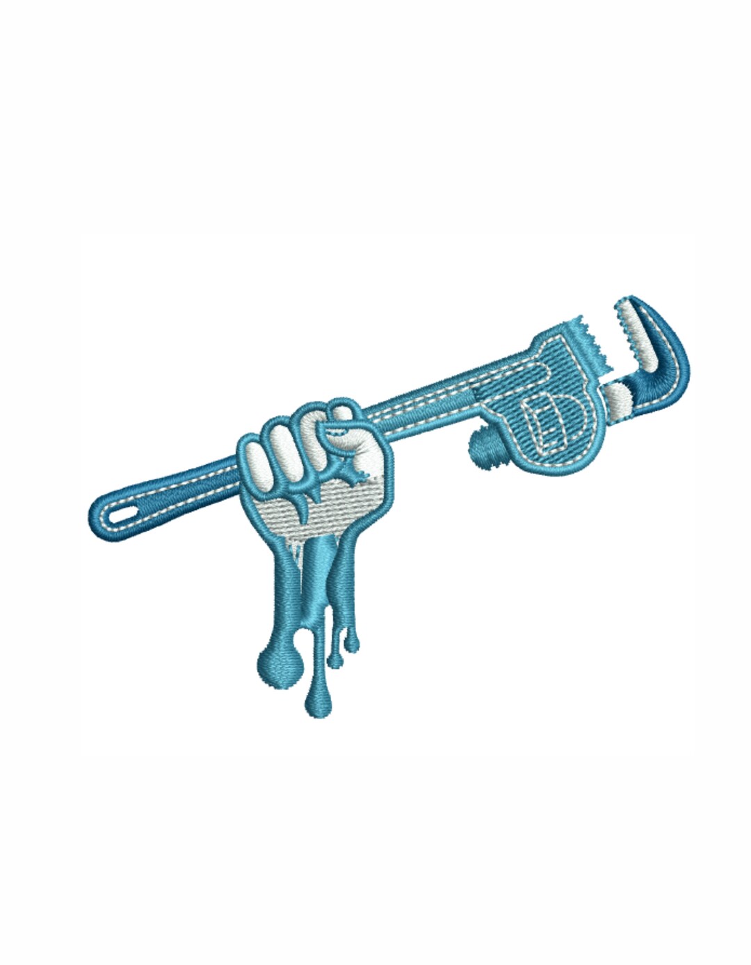 Plumber Logo Embroidery Design | Plumbing Handyman Embroidery Design ...