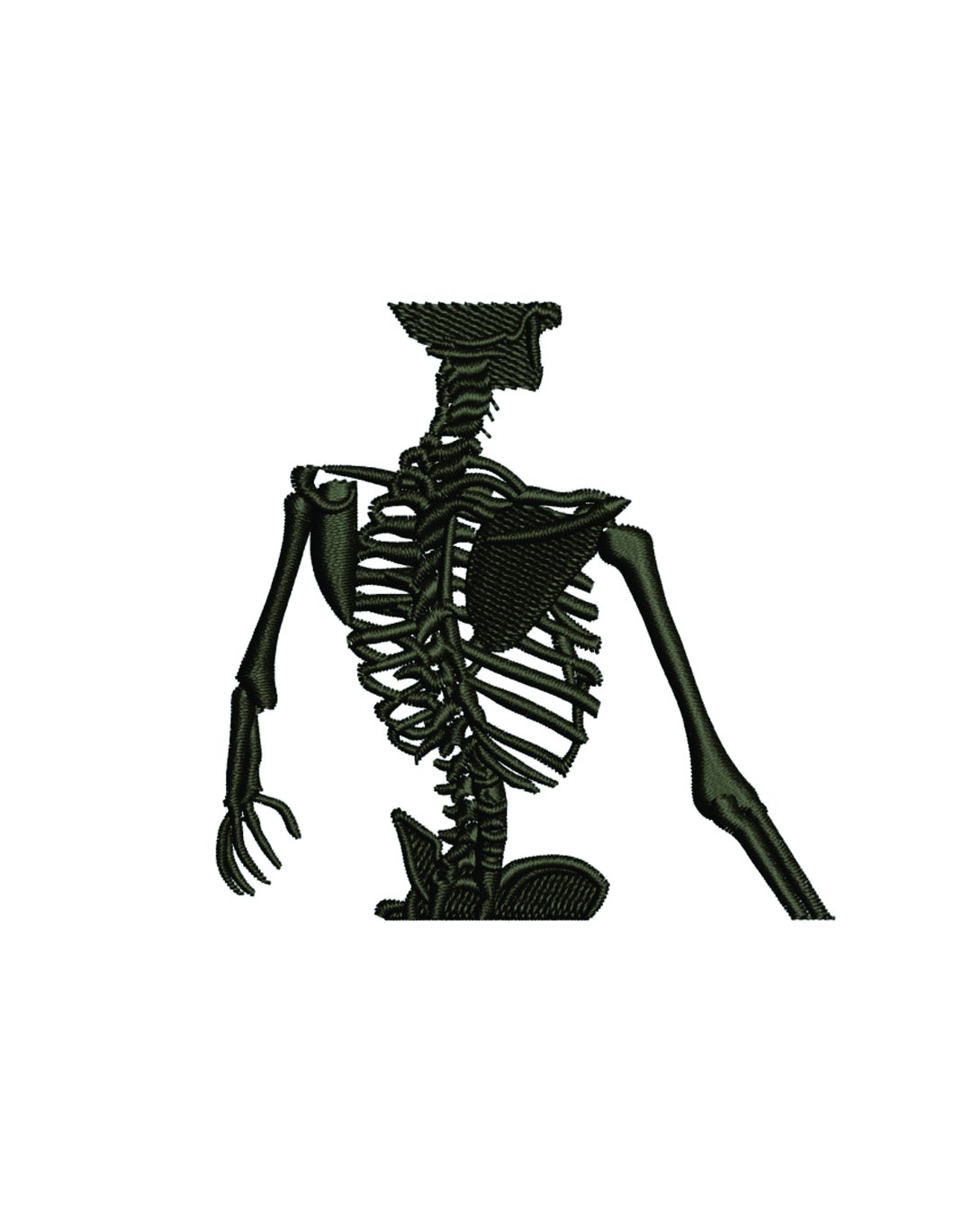 Human Skeleton Embroidery Design Skeloton Bones Embroidery Design ...