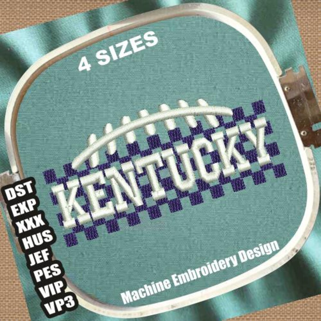 Kentucky Machine Embroidery Designs | Kentucky Checkered Embroidery ...