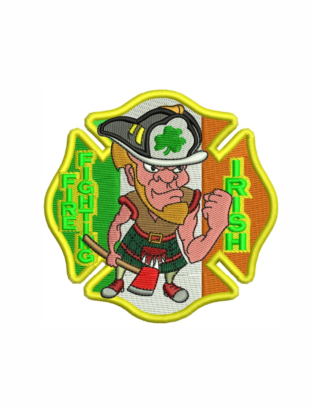 Irish Firefighter Embroidery Design Firefighter Machine Embroidery ...