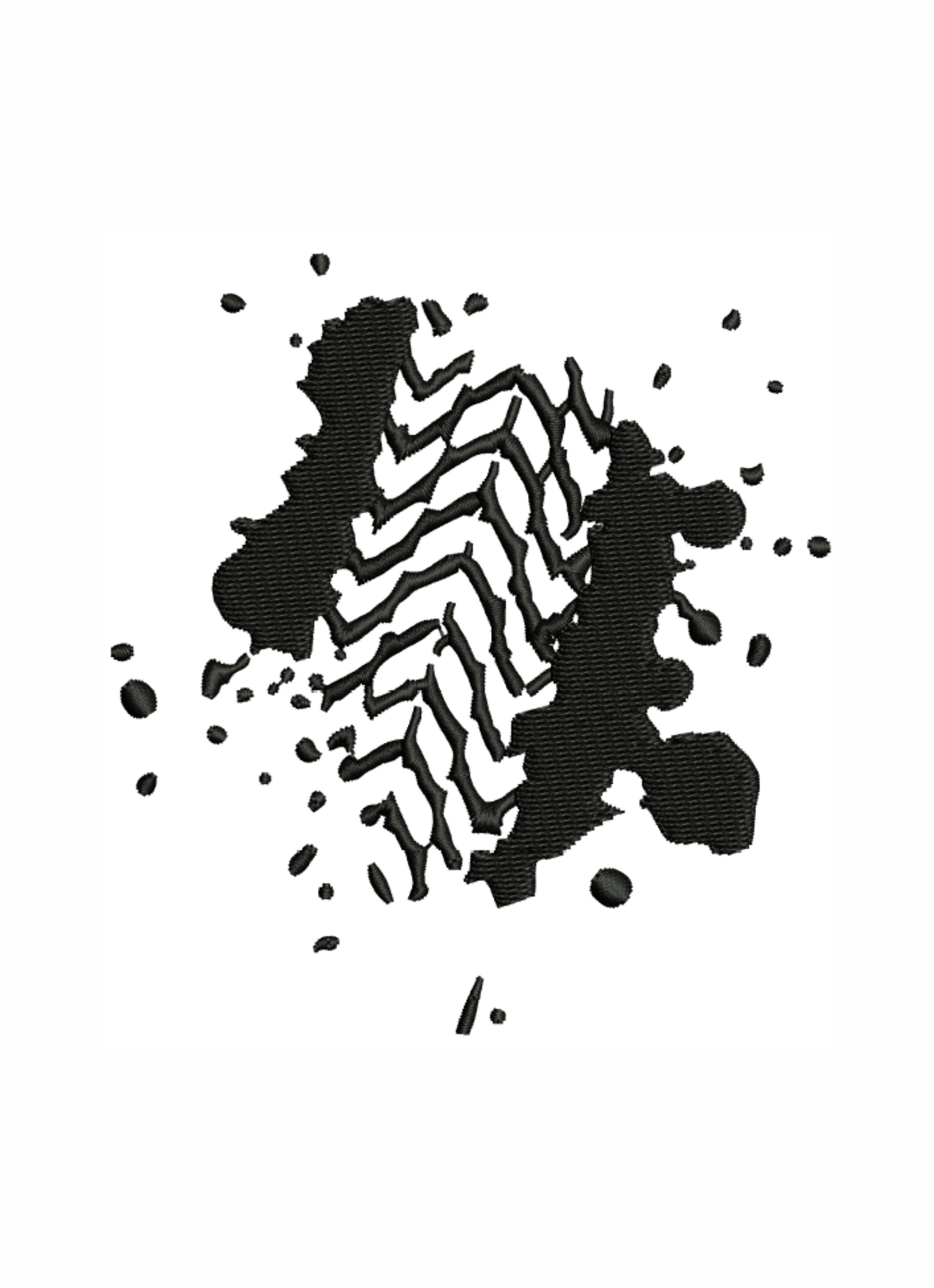 Mud Tire Tread Pattern