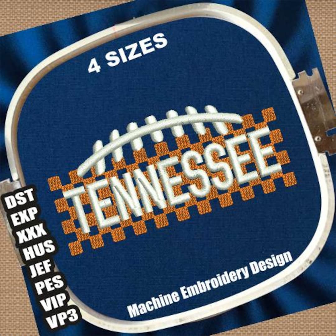 Tennessee Checkered Machine Embroidery Design | Tennessee State ...