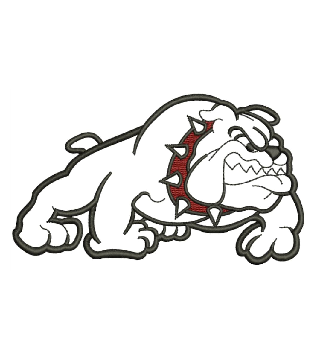 Bull Dog Embroidery Design | Dog Machine Embroidery Design Pattern ...