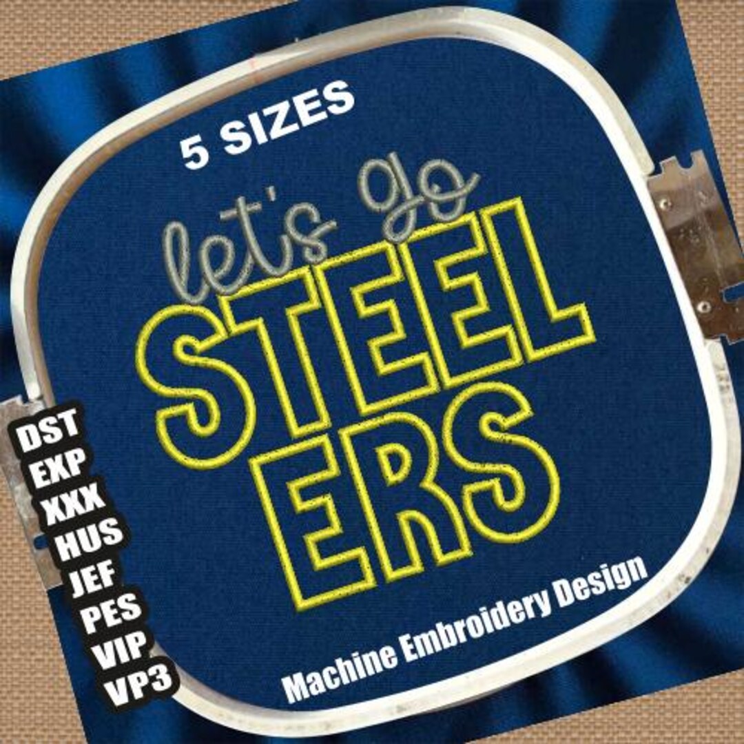 Steelers Outline Machine Embroidery Designs | Steelers Border ...