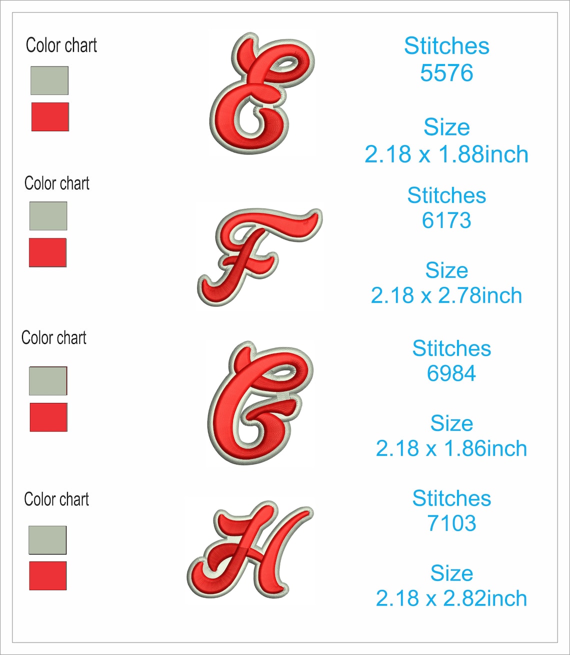 Raised Puff Letter Pack Embroidery Design | 3D Puff Bundle Embroidery ...