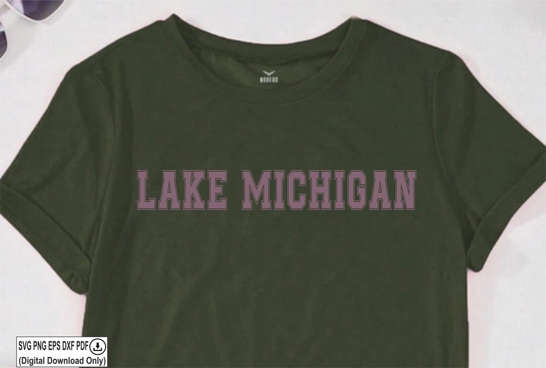 Lake Michigan Svg, Lake Michigan Letters Png, Lake Michigan Vector File ...