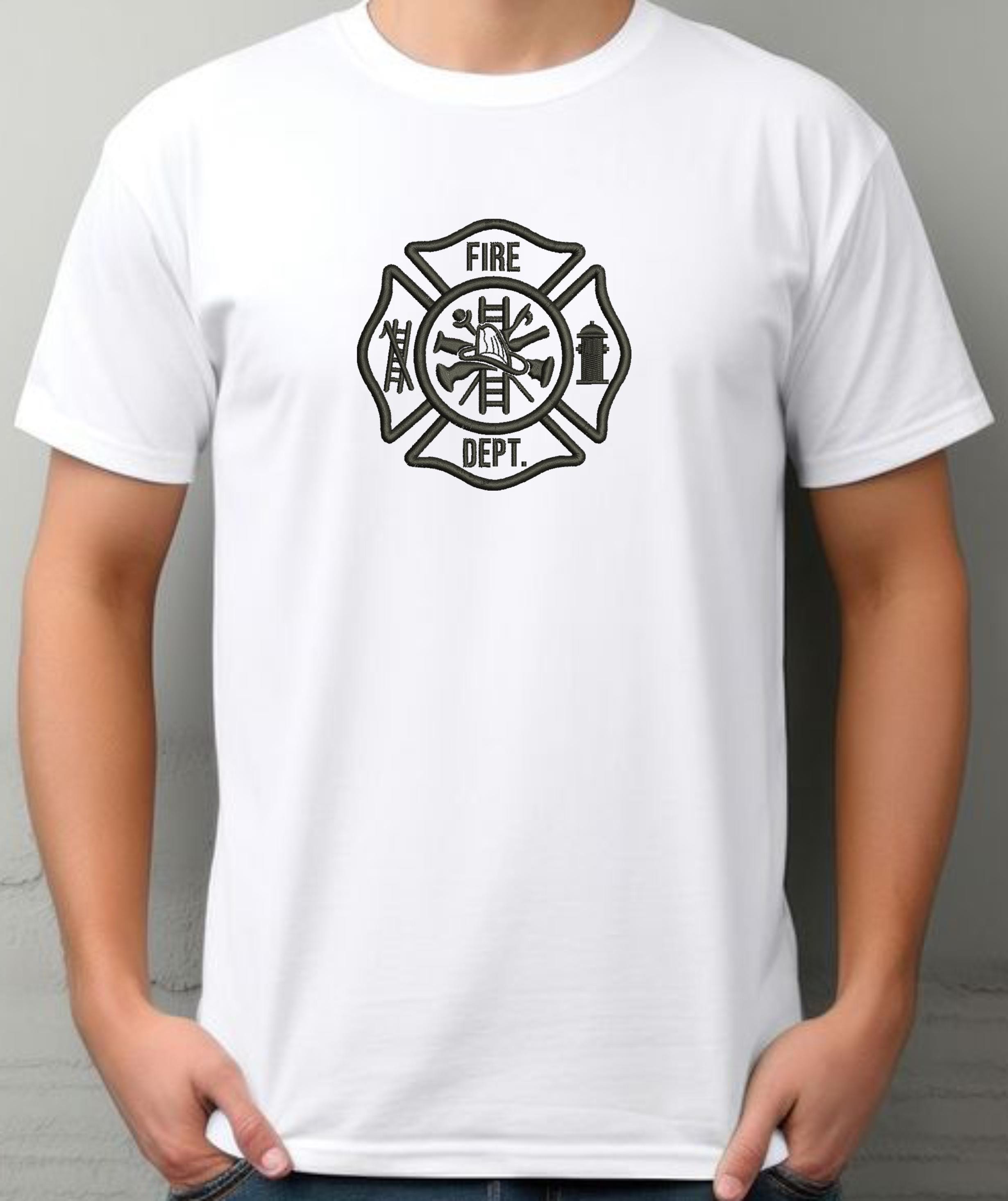 Logo Fire Department Machine Embroidery Design | Firefighter Symbol ...