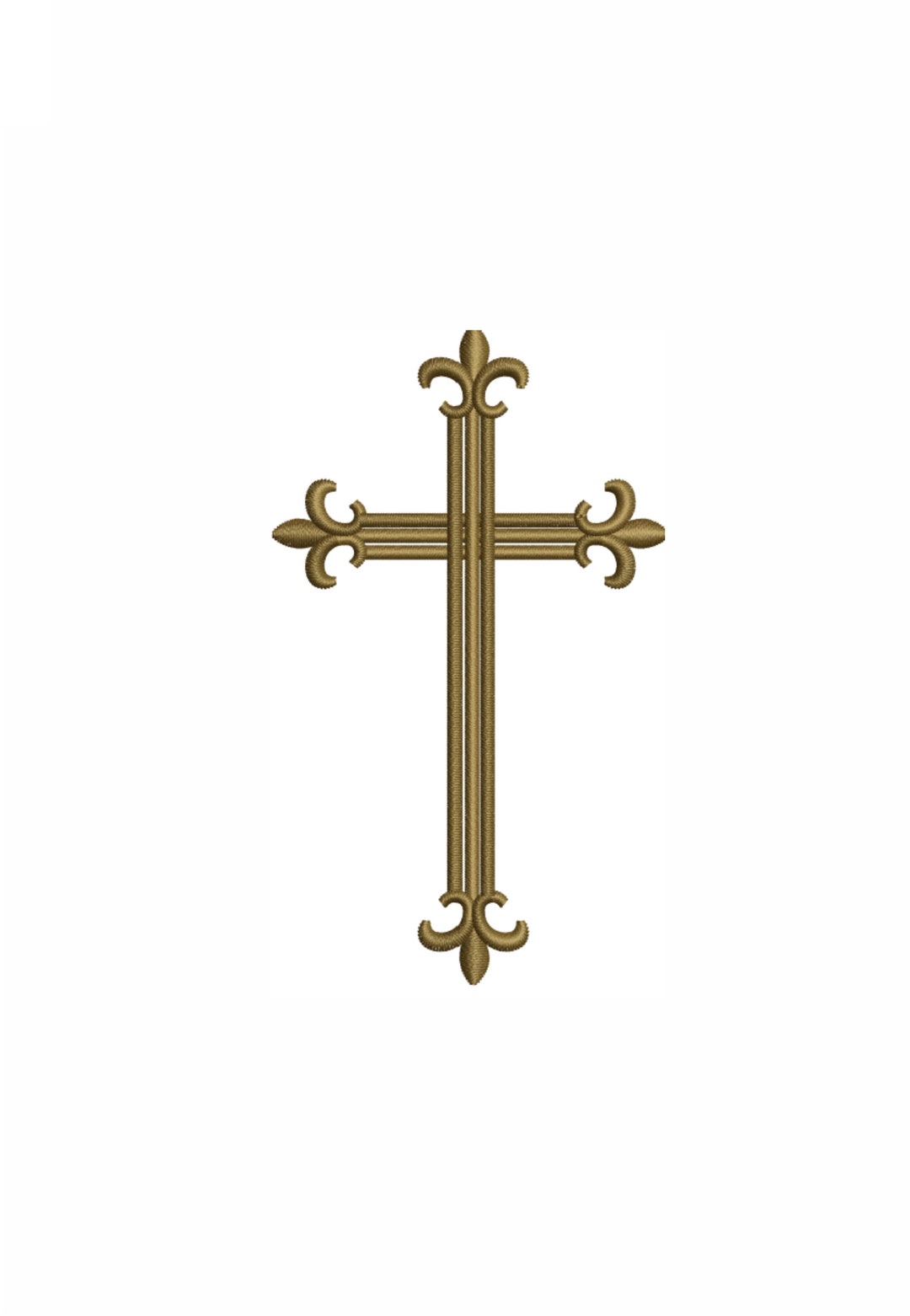 Religious Cross Logo Embroidery Design | Christian Cross Embroidery ...