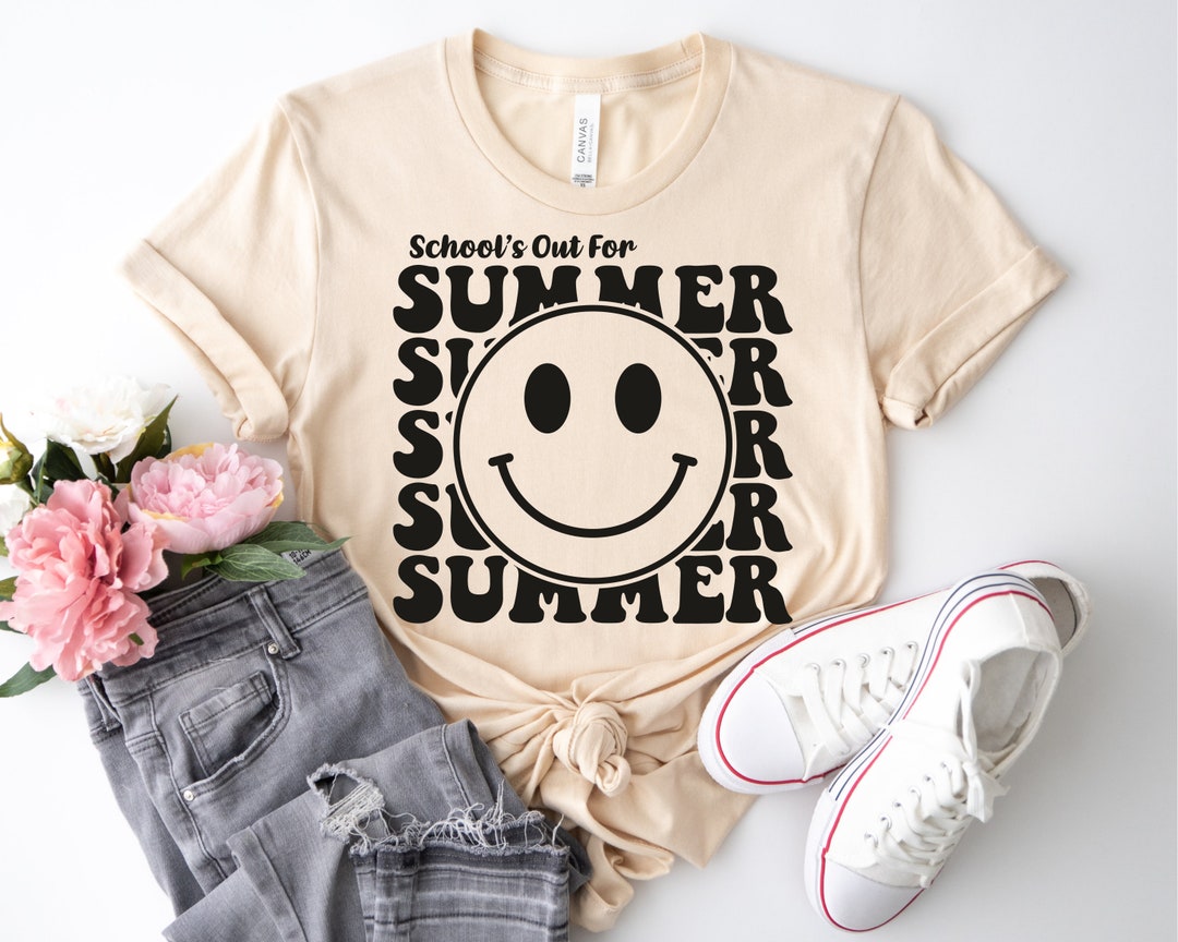 School Out for Summer Smiley Face Svg, Last Day of School Png, End of ...