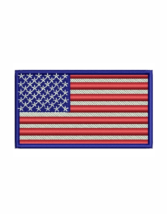 US Flag Machine Embroidery Design American Flag Embroidery - Etsy
