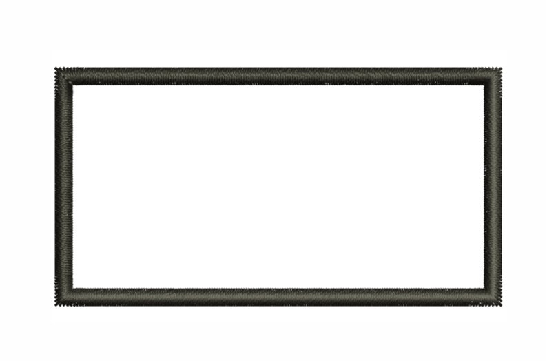 Rectangle Applique Embroidery Design Rectangle Machine - Etsy