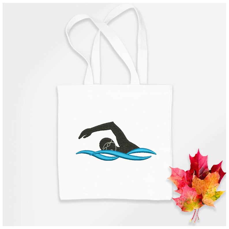 Swim Machine Embroidery Design | Swimmer Embroidery Pattern | Swimming ...