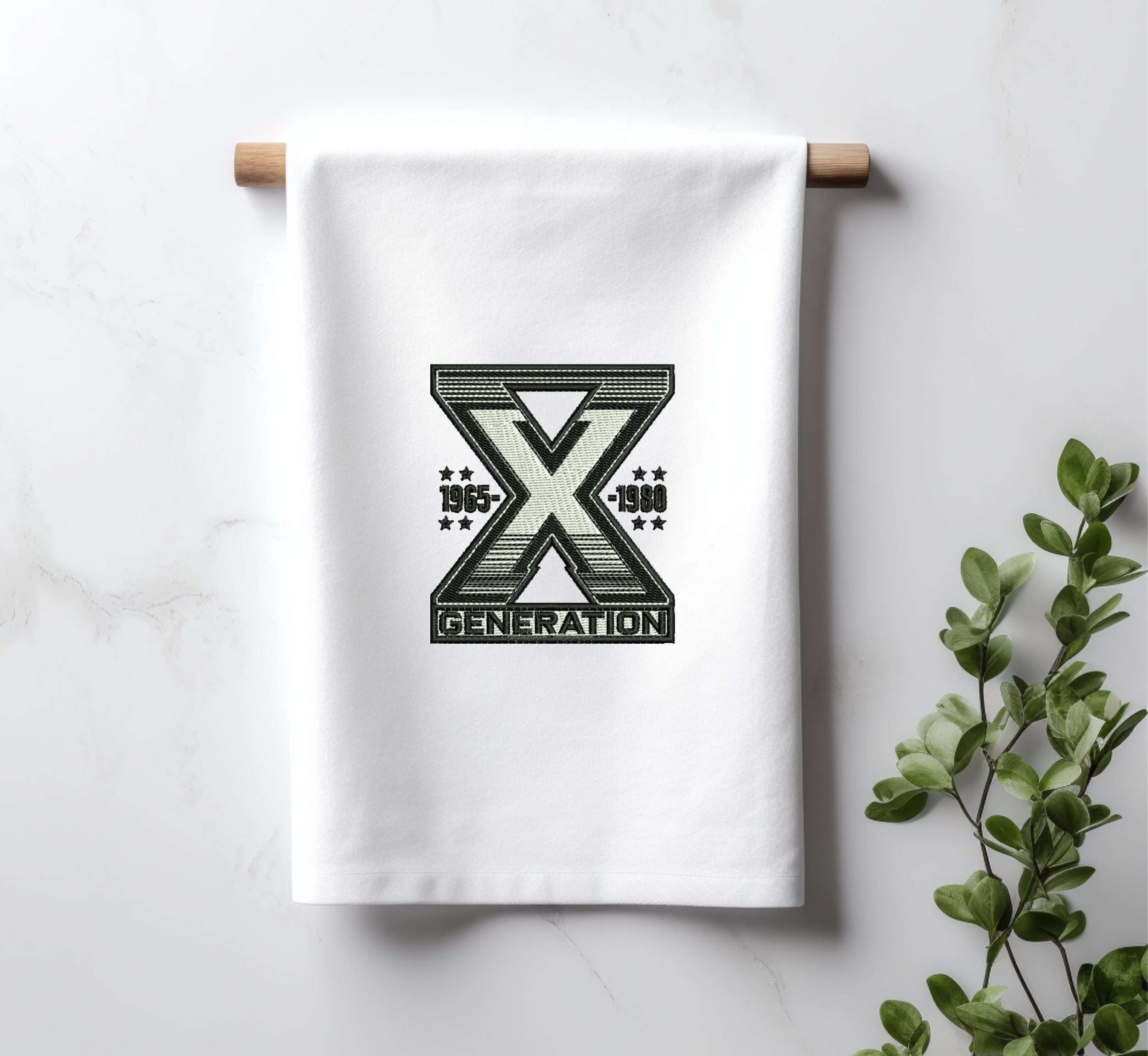 X Generation Embroidery Design | Generation X DST File | Gen X PES File ...