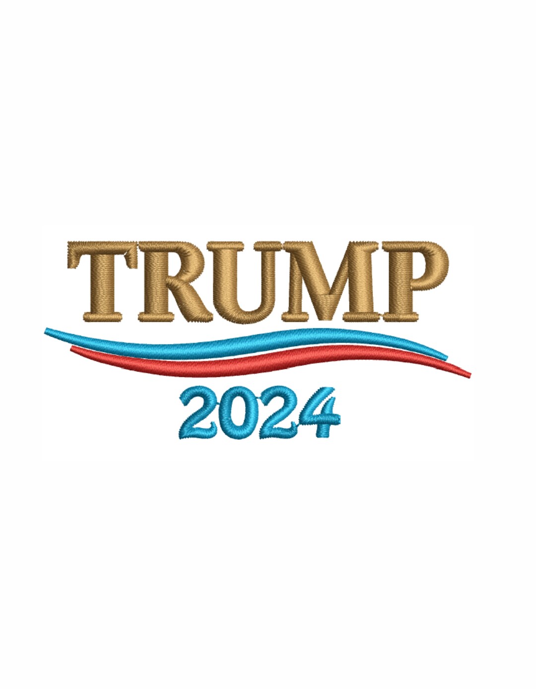 Trump 2024 US Election Embroidery Design Donald Trump Embroidery Design ...