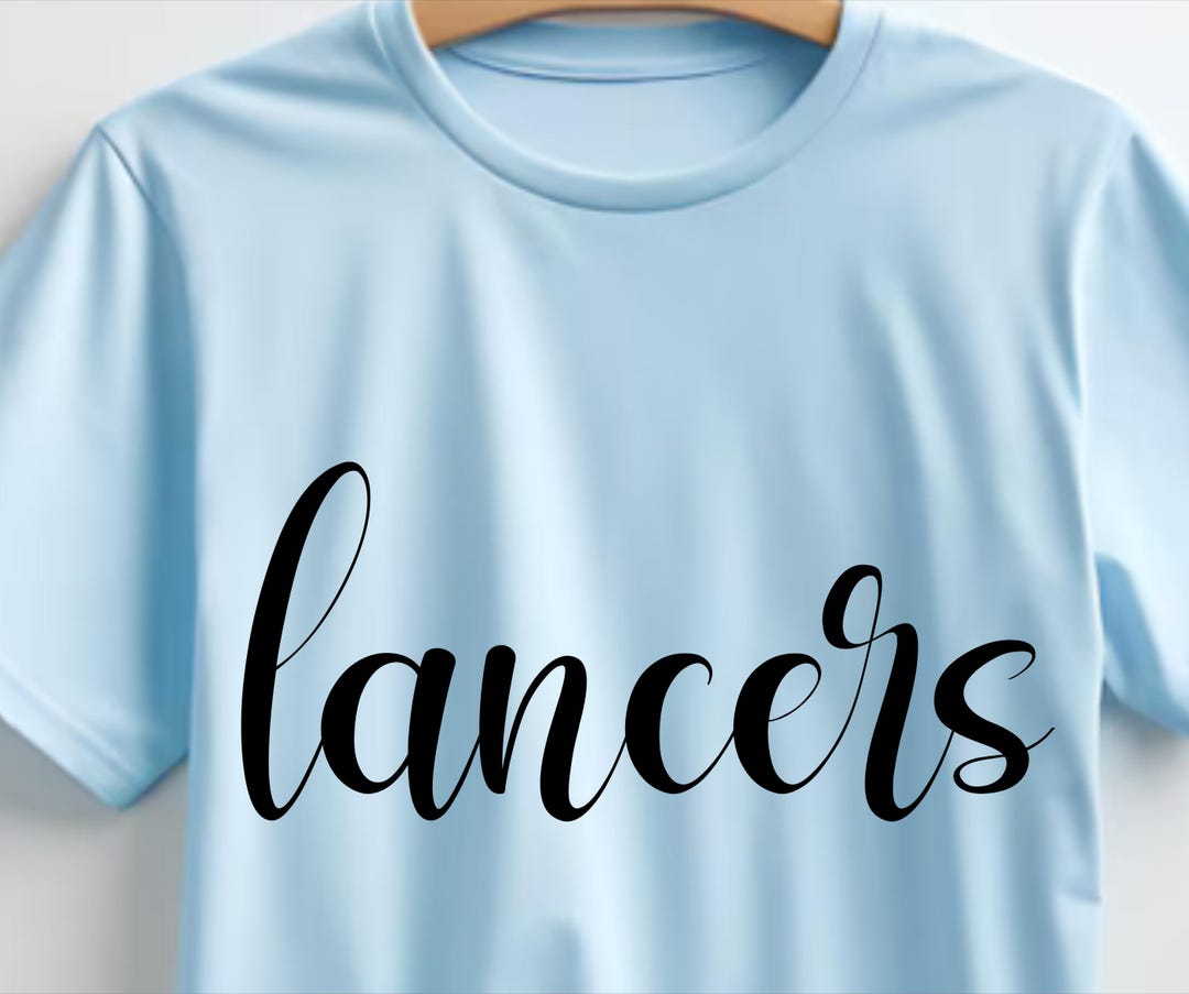 Lancers Mascot Hand Lettered Svg, Lancers Mascot Png, Lancers Letters ...