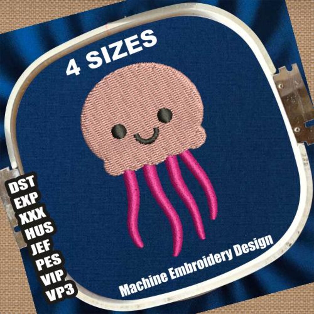 Baby Jellyfish Machine Embroidery Designs | Small Jellies Fish ...
