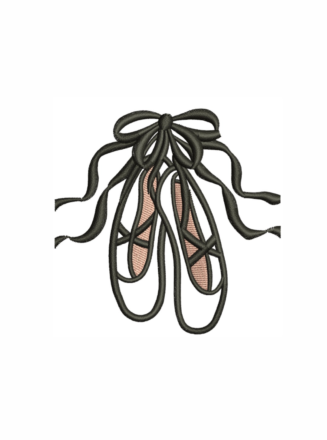 Ballet Dancing Shoes Embroidery Design | Ballet Dance Shoes Embroidery ...