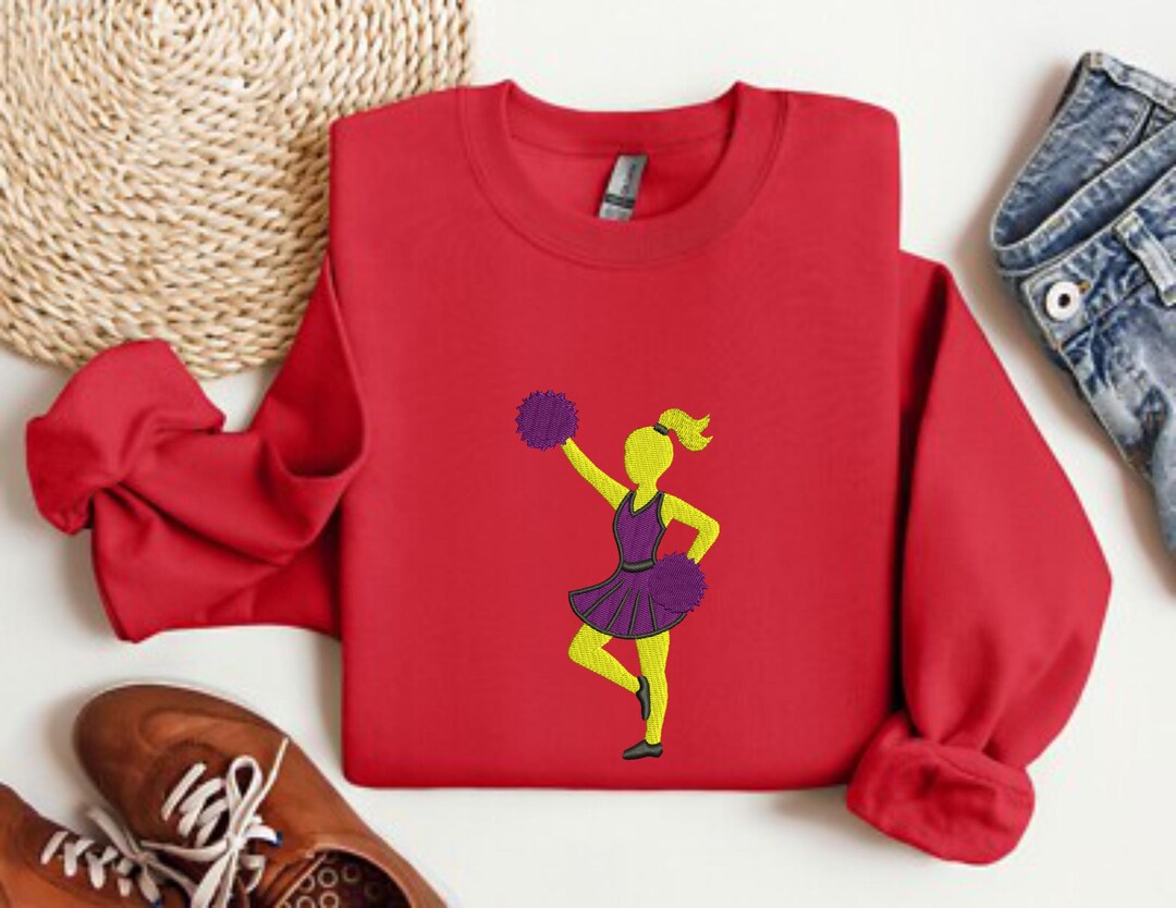 Cheer Girl Machine Embroidery Designs | Cheerleader Girl Embroidery ...