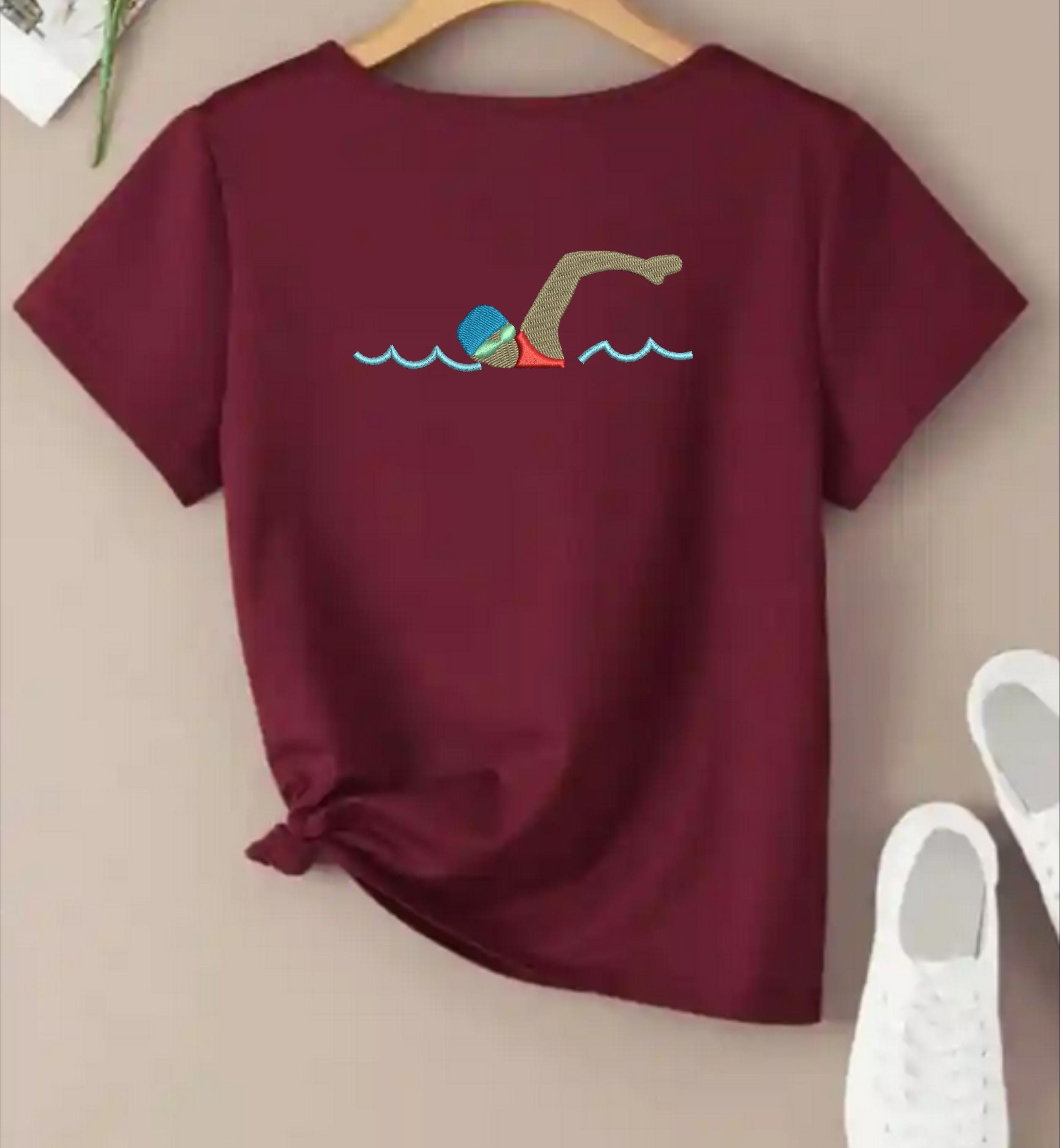 Swimmer Machine Embroidery Design | Swim Embroidery Pattern | Swimming ...