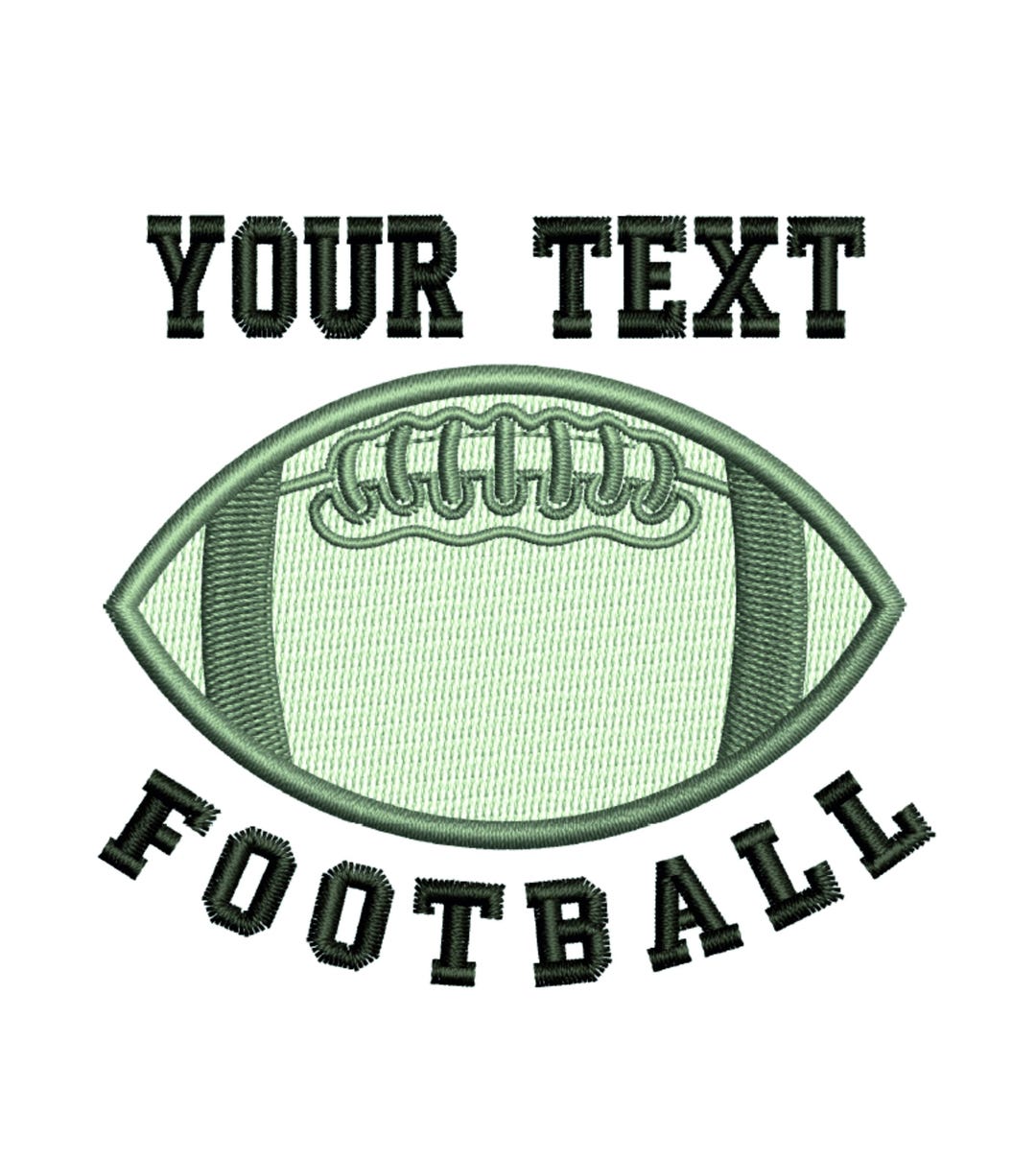 Custom Football Logo Machine Embroidery Designs | Mascot Football ...