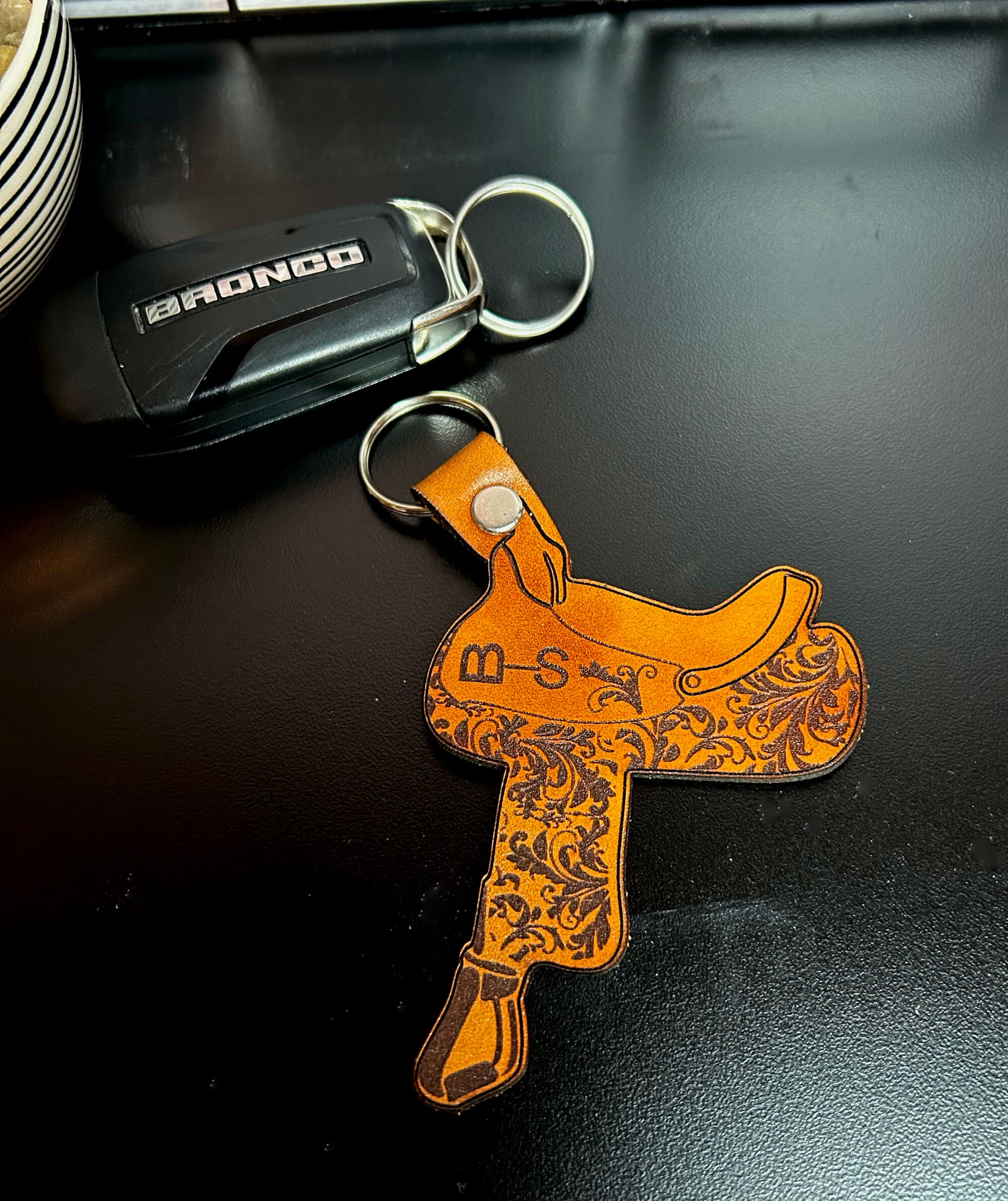 DIGITAL FILE: Leather Saddle Keychain SVG. Incredibly Detailed and ...
