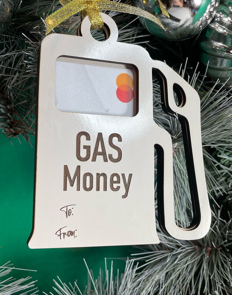 DIGITAL FILE Gas Money Gift Card Holder Ornament. SVG - Etsy Australia