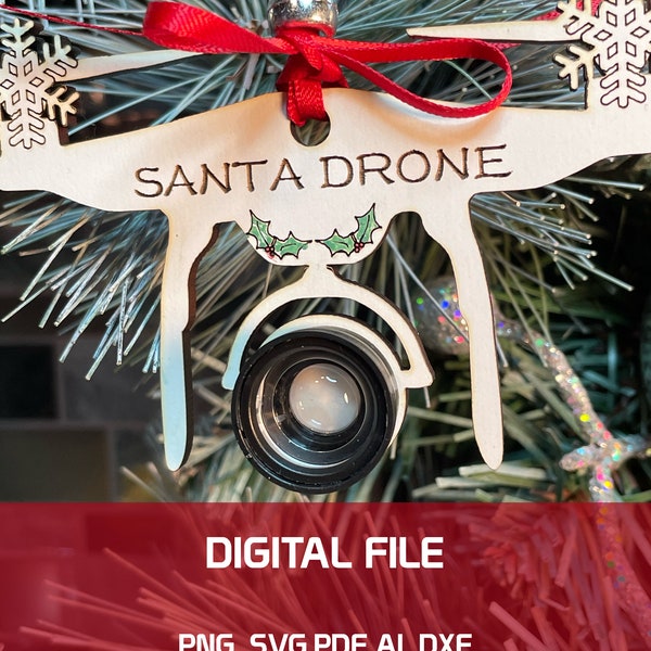 Santa Camera Ornament - Etsy