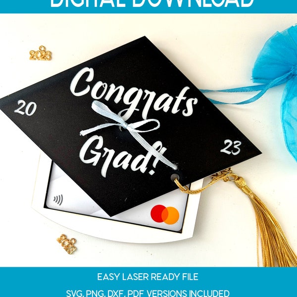 Graduation Card Svg - Etsy