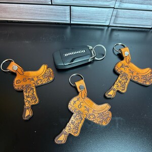 DIGITAL FILE: Leather Saddle Keychain SVG. Incredibly Detailed and ...